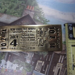 Vintage Grand Ole Opry Brass Ticket Keychain July 4th 1981 - Etsy
