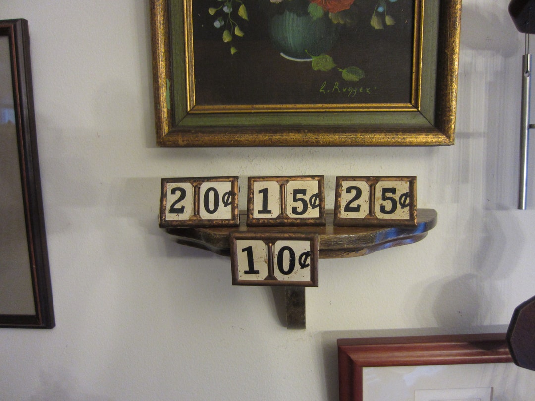 One Antique Grocery Store Price Tag - Etsy