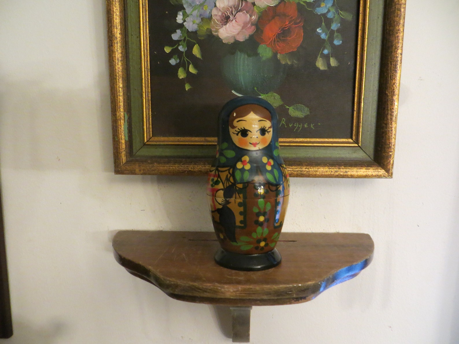Vintage Matryochka Babushka 4 Russian Nesting Dolls , Please Read ...
