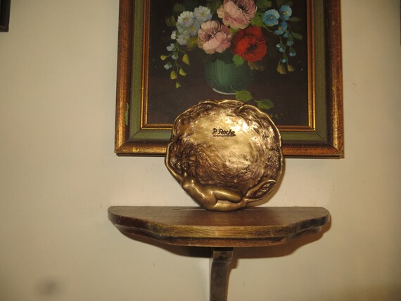 Antique Bronze Pin Tray - Gem
