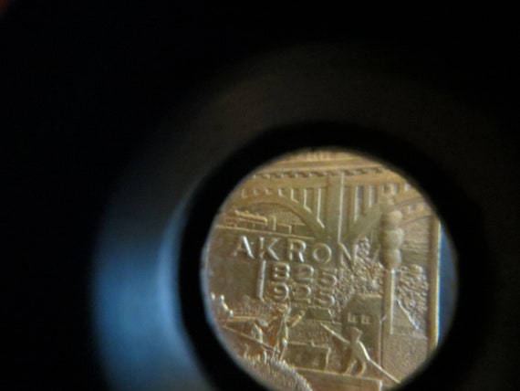 Akron 1825-1925 Centennial Pin, Vintage Antique Ohio … - Gem