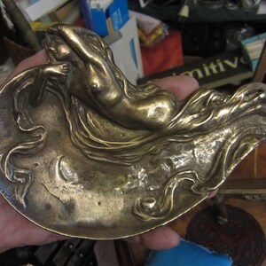 Art Nouveau Metal Nymph Pin Dish, Antique Dressing Table - Etsy
