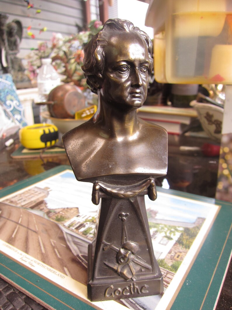 Johann Wolfgang Von Goethe Bronze Bust, Please Read Description - Etsy