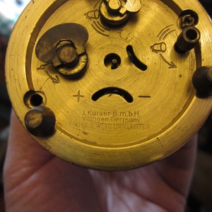 Vintage Kaiser Mechanical Bird Cage Clock Made in Germany, Please Read ...