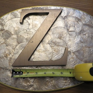 Letter Z, Architectural Building Letter. Bronze or Brass Heavy Metal - Etsy