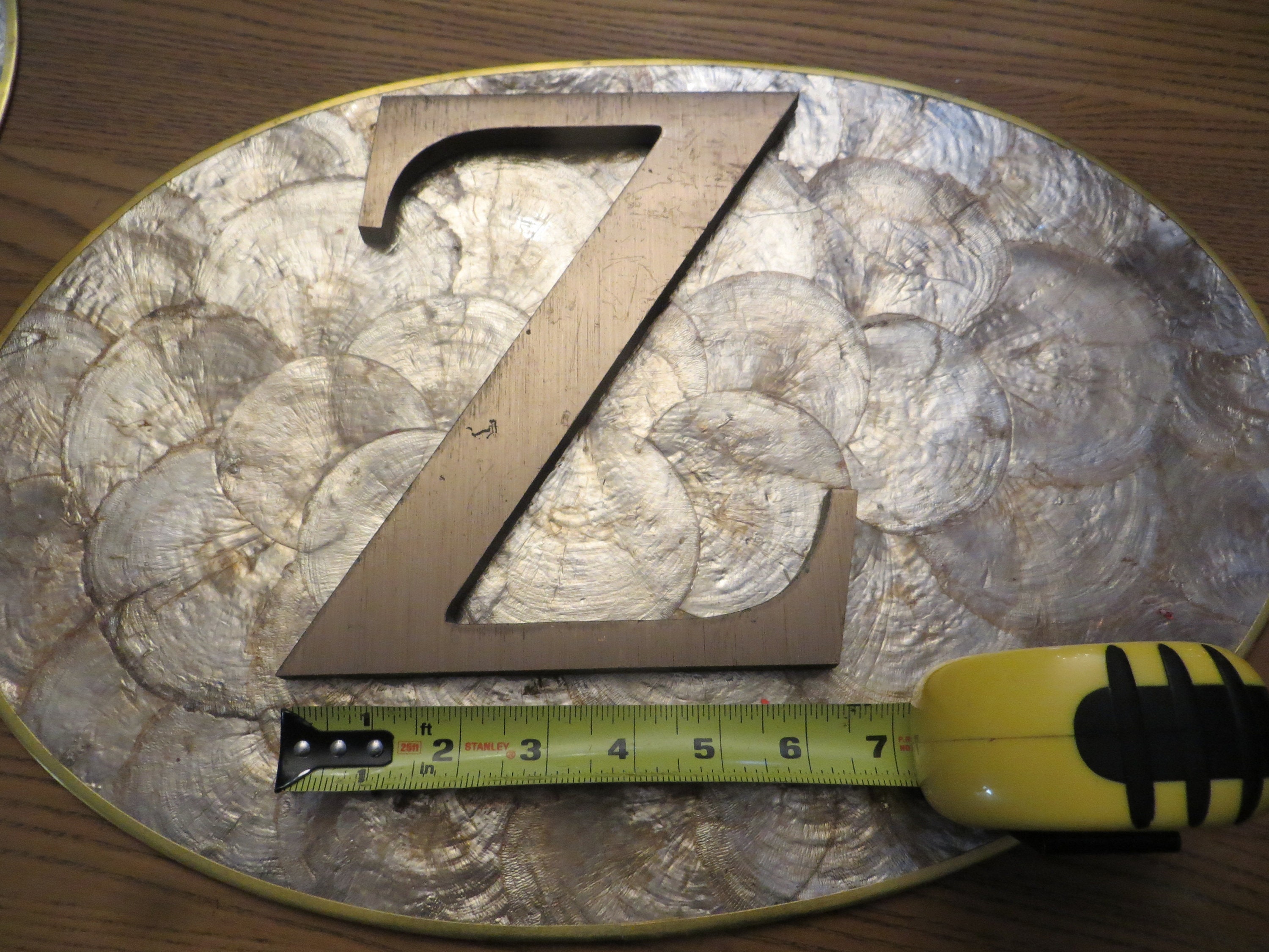 Letter Z Architectural Building Letter. Bronze or Brass Heavy | Etsy