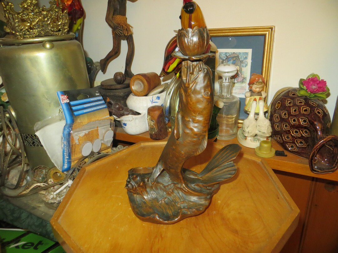 Metal Fish Shaped Candlestick, 7 5/8" Tall Candle Holder, - Etsy