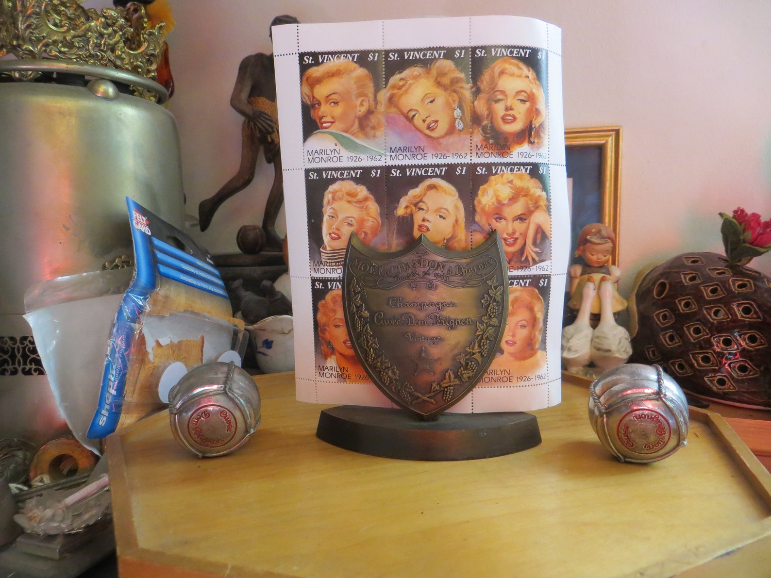 Dom Perignon Menu Holder, Vintage Stoppers, Please Read Description - Etsy