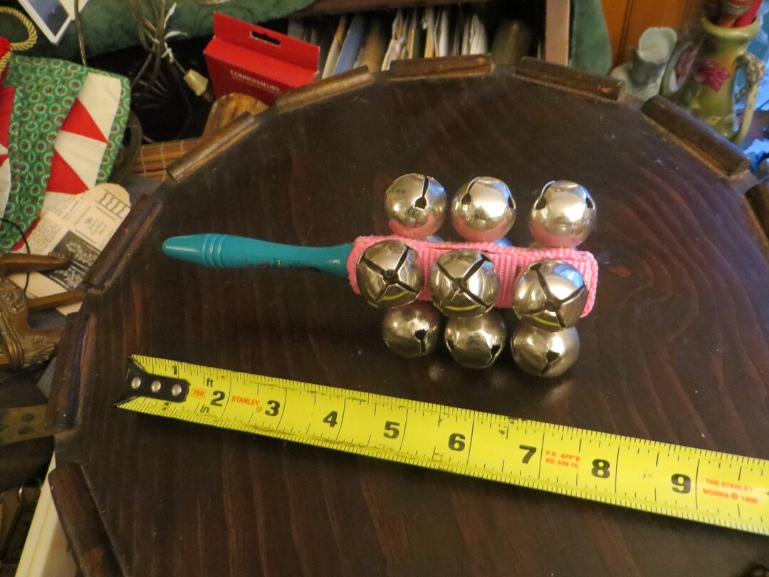 Handheld Sleigh Bells With 12 Jingle Bells, Bell Tree, Hand Sleigh - Etsy