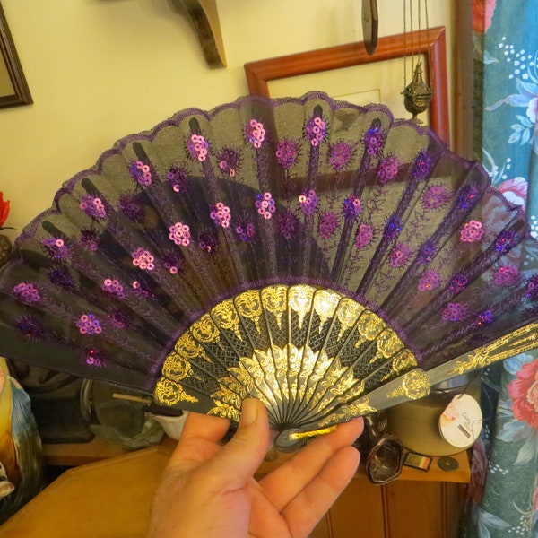 Vintage Hand Fan - Etsy