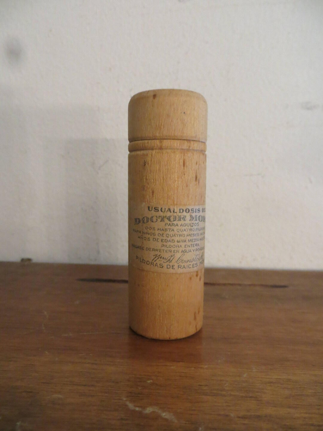 Antique Pill Container Medicine Pills Quack Indiana Píldoras De Raíces ...