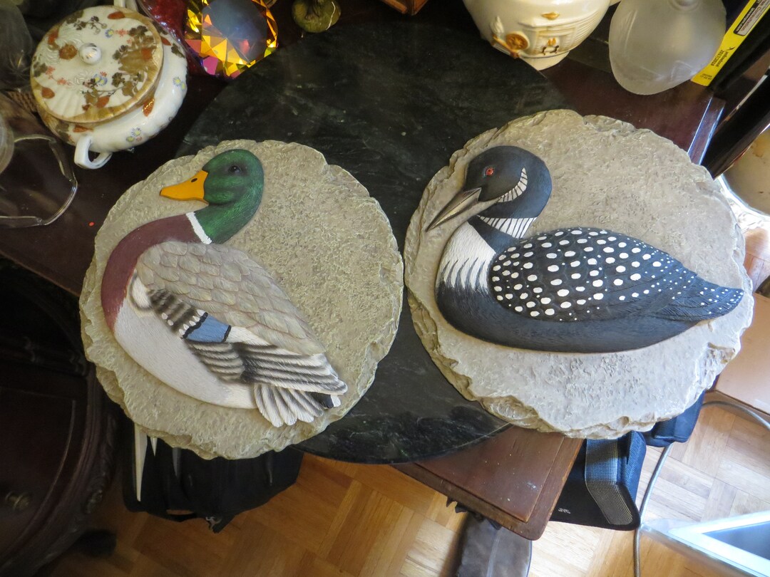 Spoontiques Duck Plaque, Vintage Wall Hanging, Figurine Sculpture ...