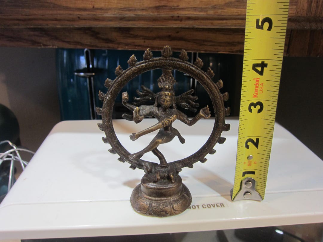 Nataraja Shiva Hindu Statue, Dancing Lord Figurine, Circle of Fire - Etsy
