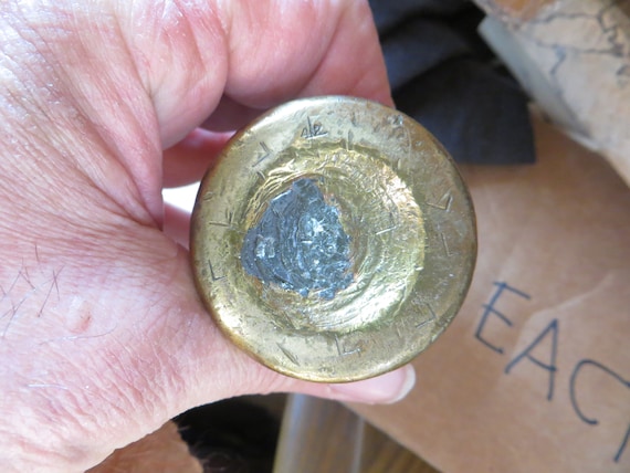 Brass Bell Weight 1lb, Crown Marked, Made in England - Gem