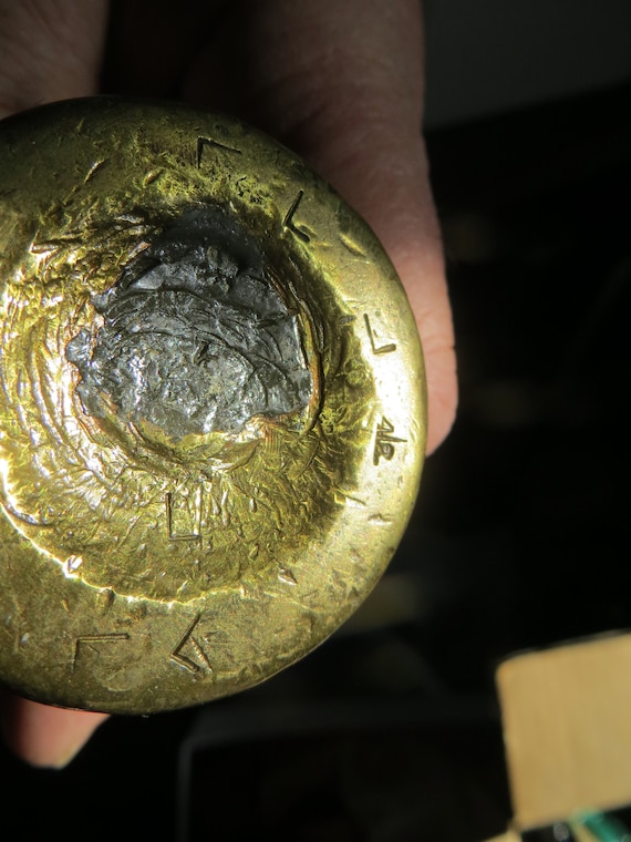 Brass Bell Weight 1lb, Crown Marked, Made in England - Gem