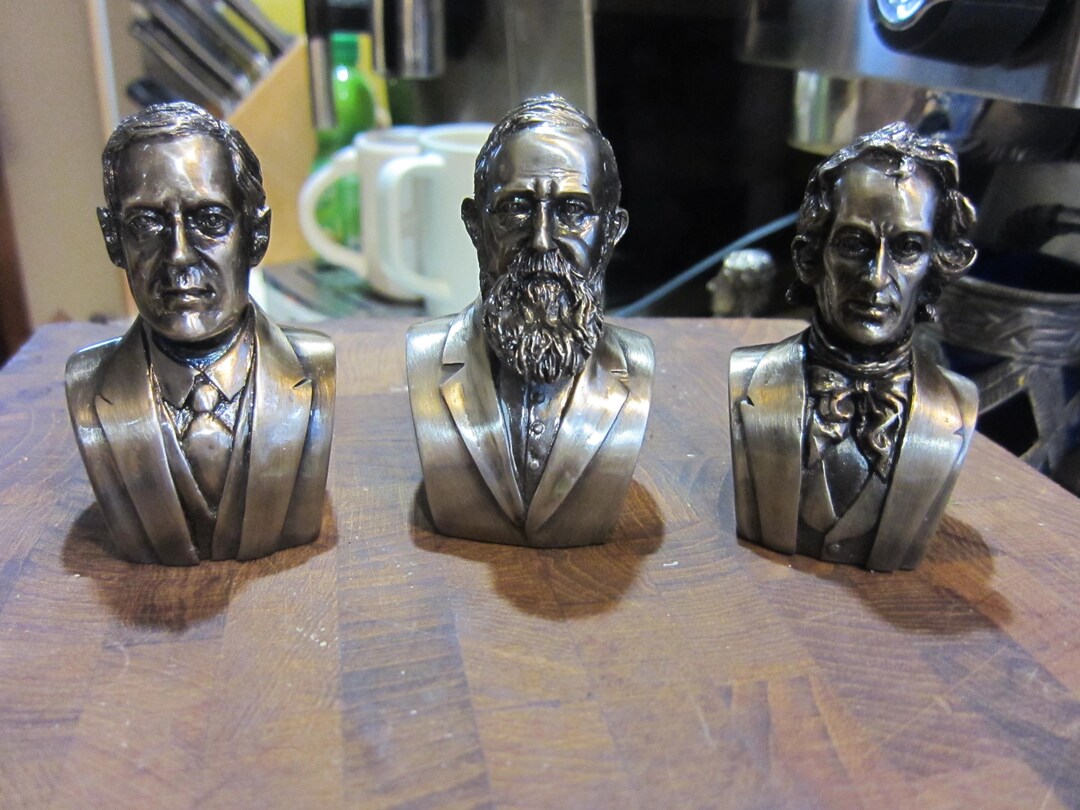 Woodrow Wilson OR Benjamin Harrison OR John Tyler Miniature Bust ...