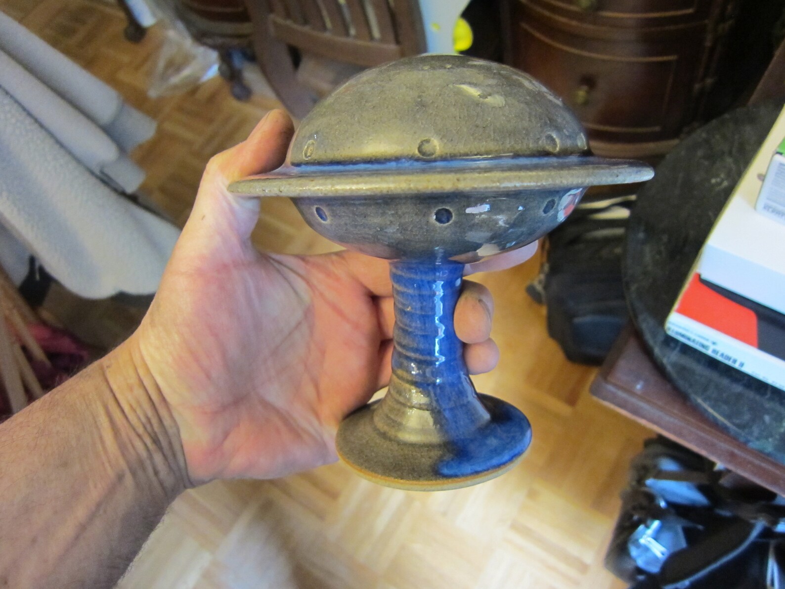 Saturn Shaped Pottery Sculpture Planet Art - Etsy