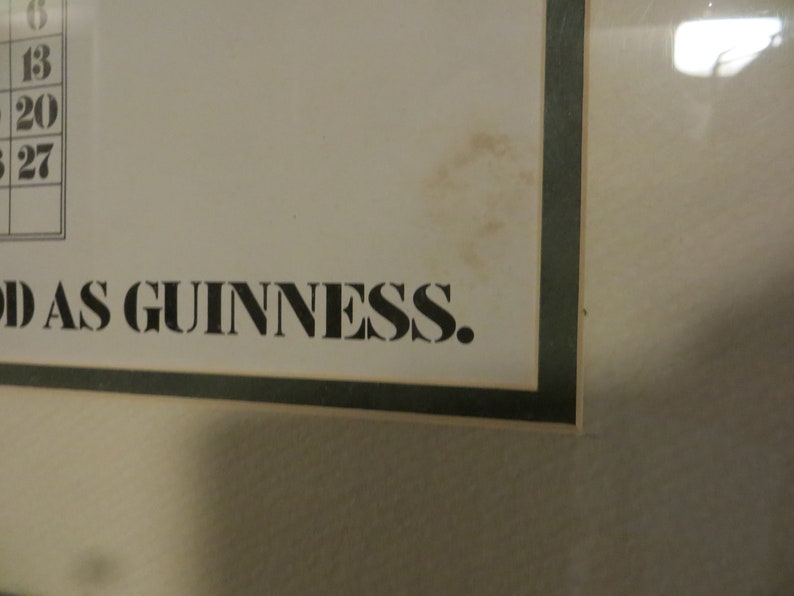 Heineken Beer Sign Print Artwork Calendar Vintage Guinness - Etsy