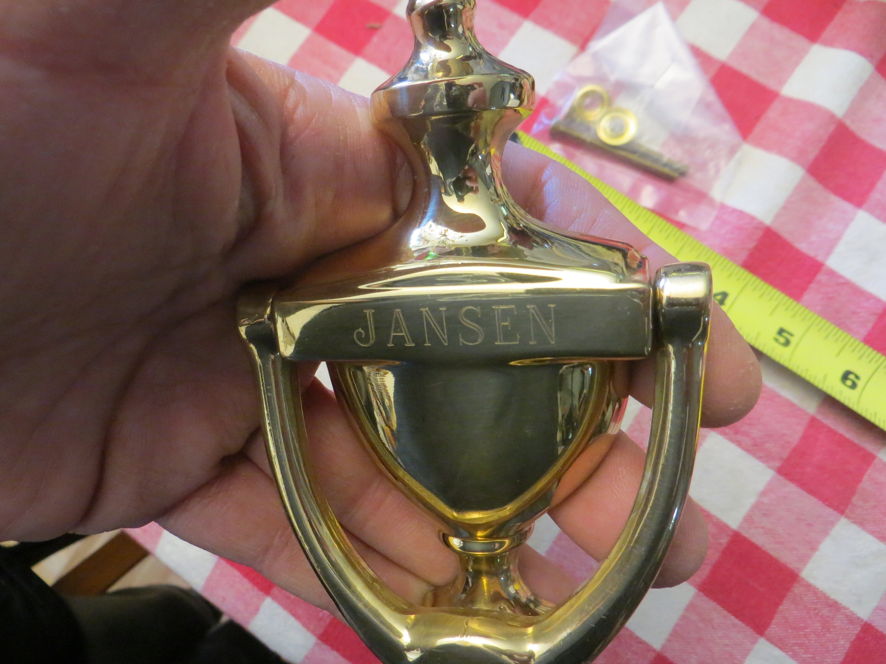 Vintage Brass Jansen Door Knocker Heavy Metal Door Hardware - Etsy