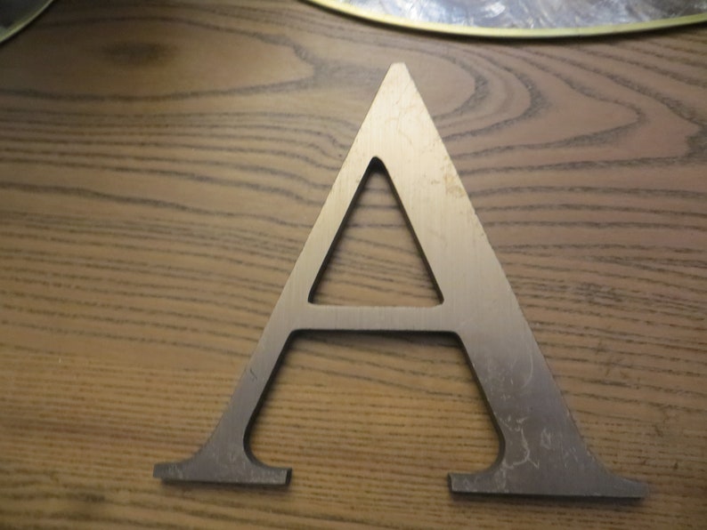 Letter A, Architectural Building Letter. Bronze or Brass Heavy Metal ...