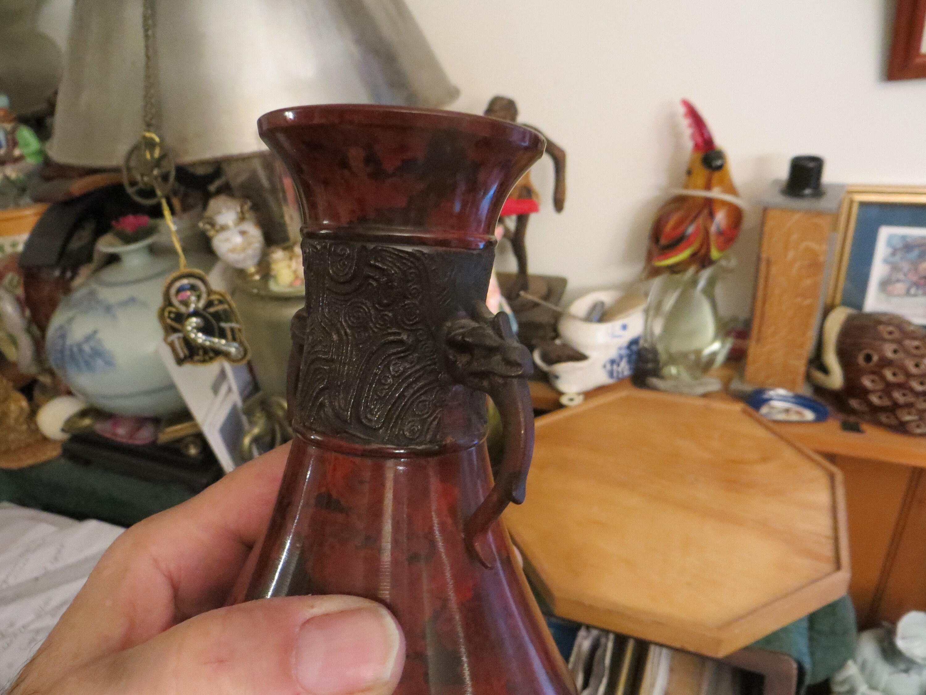Vintage OMC Japanese Asian Bronze Brass Vase - Etsy