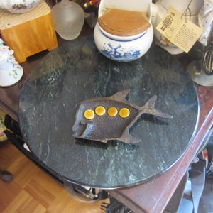 Vintage Cast Iron Japanese Fish Dish, Tray Ashtray Trinket, Cooking - Etsy