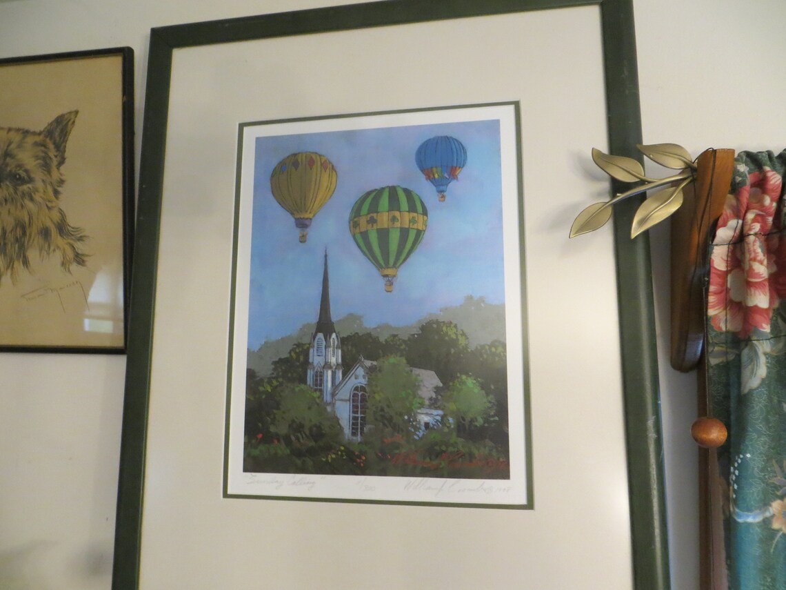William Coombs Air Balloon Print - Etsy