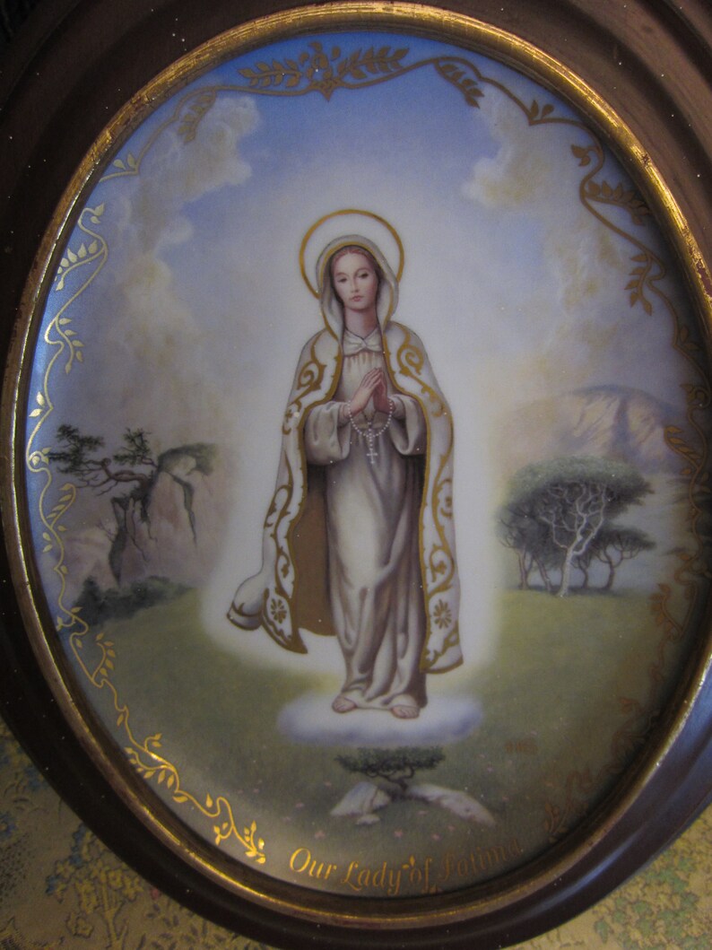 Visions of Our Lady Collector Plates Our Lady of Lourdes & - Etsy
