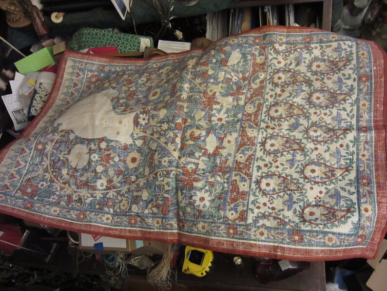 Vintage Pat Albeck National Trust Cat on a Paisley Shawl, Please Read ...