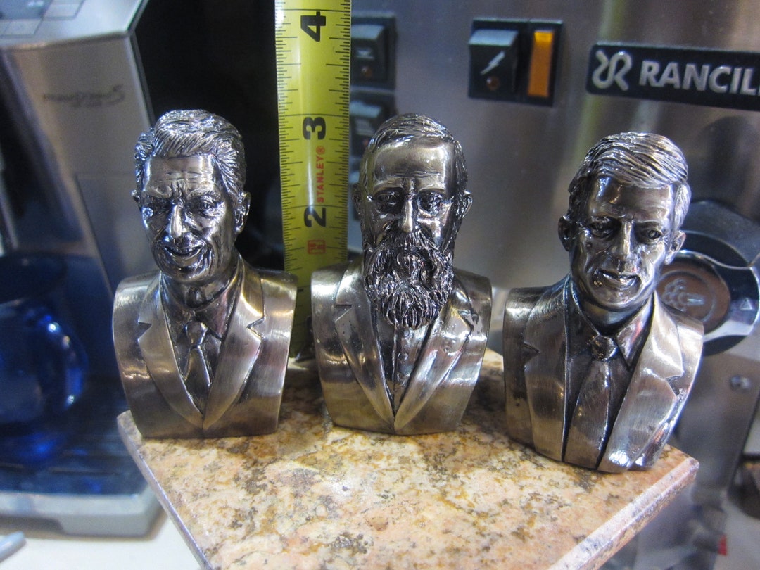 Ronald Regan OR Benjamin Harrison OR John F. Kennedy Miniature Bust ...