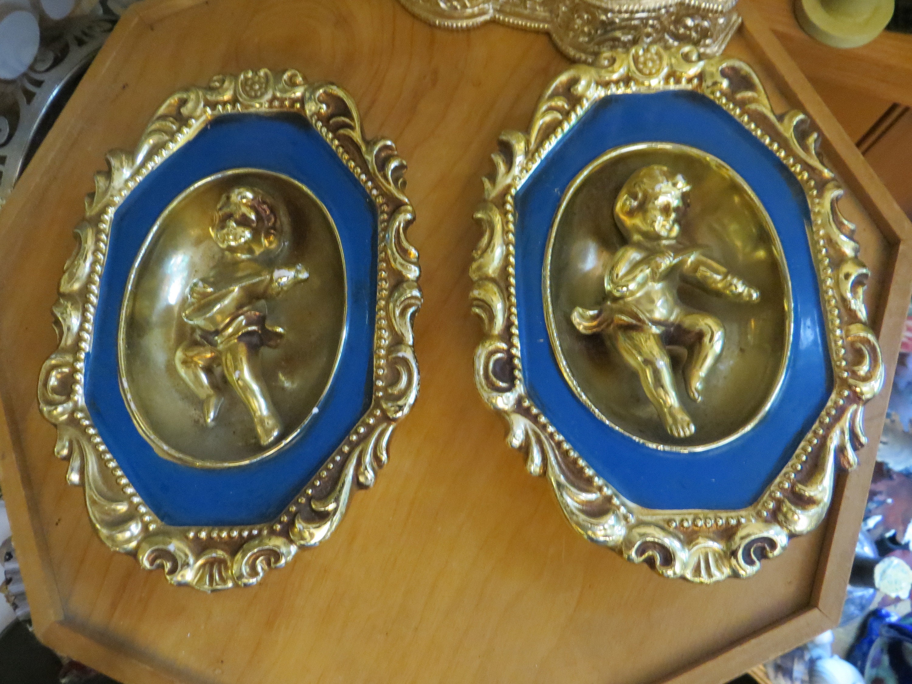Pair of Vintage Musical Cherub Angels With Mandolin and Violin - Etsy
