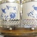 Leonard Silver Staffordshire Castor/condiments Blue and White Jars With ...