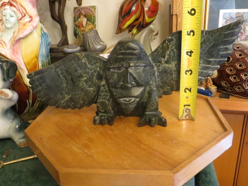 Stone Tiki Mayan Aztec Winged Man Inca Figurine Carved Birdman, Please ...