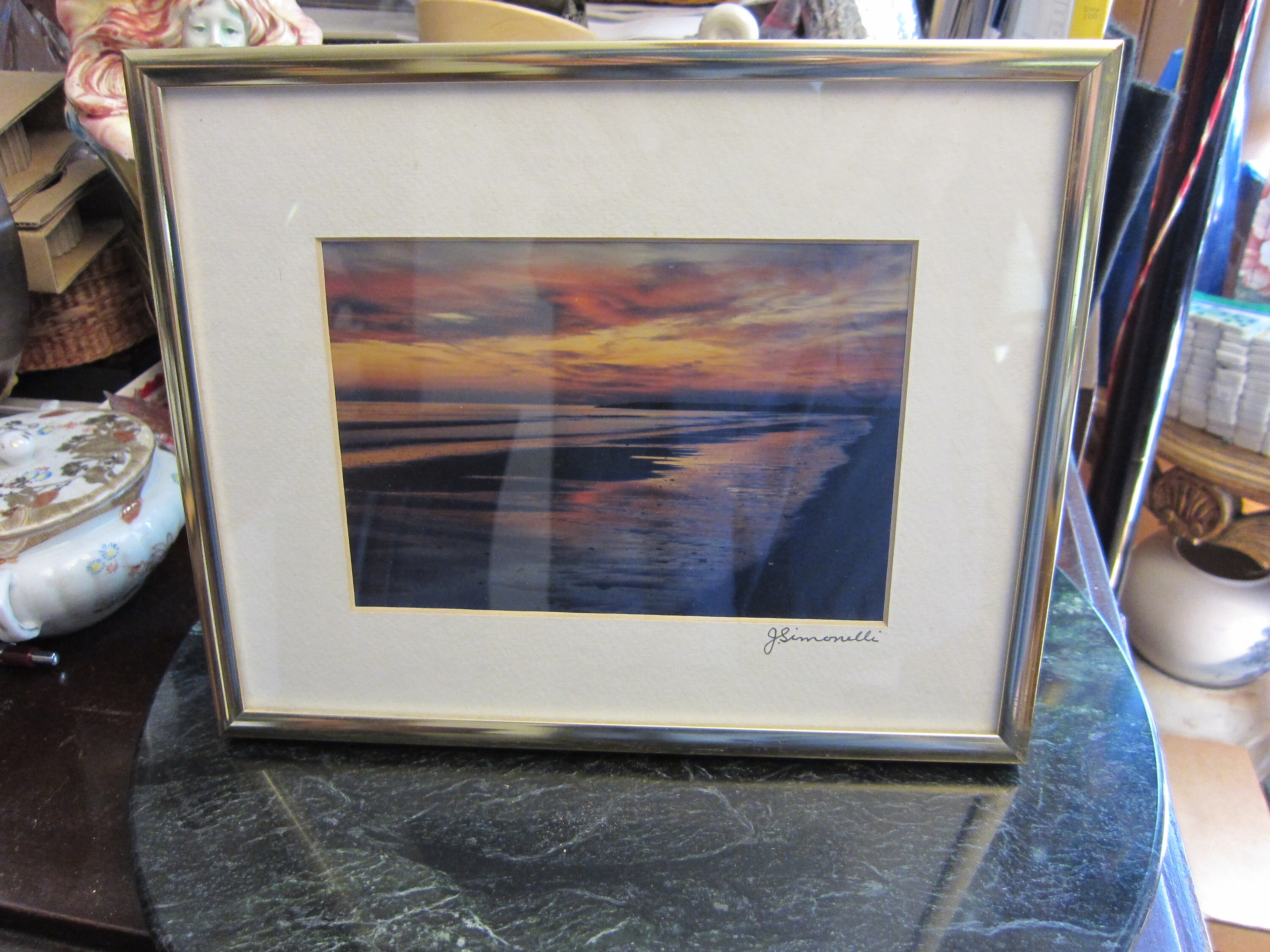 Beautiful Original Photo Artwork Signed By Artist John Simonelli Overseas Parallel Import