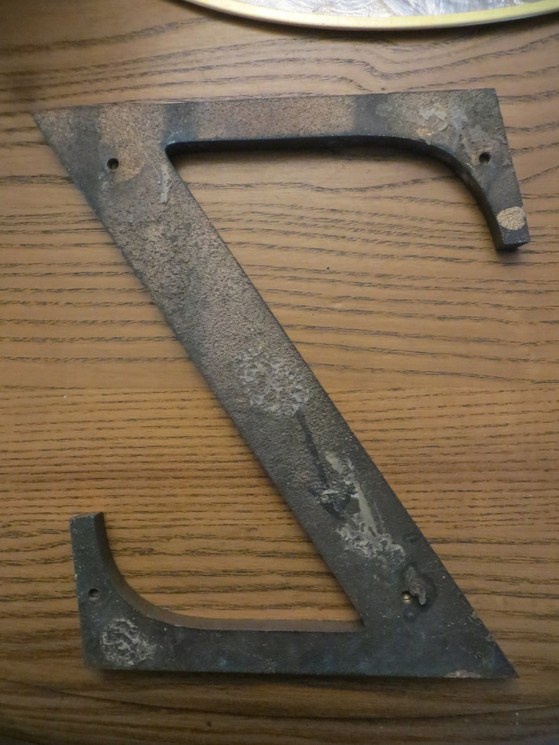 Letter Z Architectural Building Letter. Bronze or Brass Heavy - Etsy