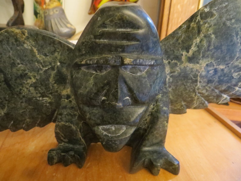 Stone Tiki Mayan Aztec Winged Man Inca Figurine Carved Birdman, Please ...