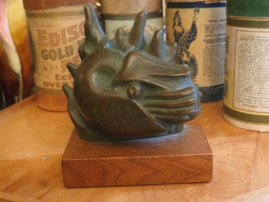 Stylized Bronze Sculpture of a Nautilus - Etsy