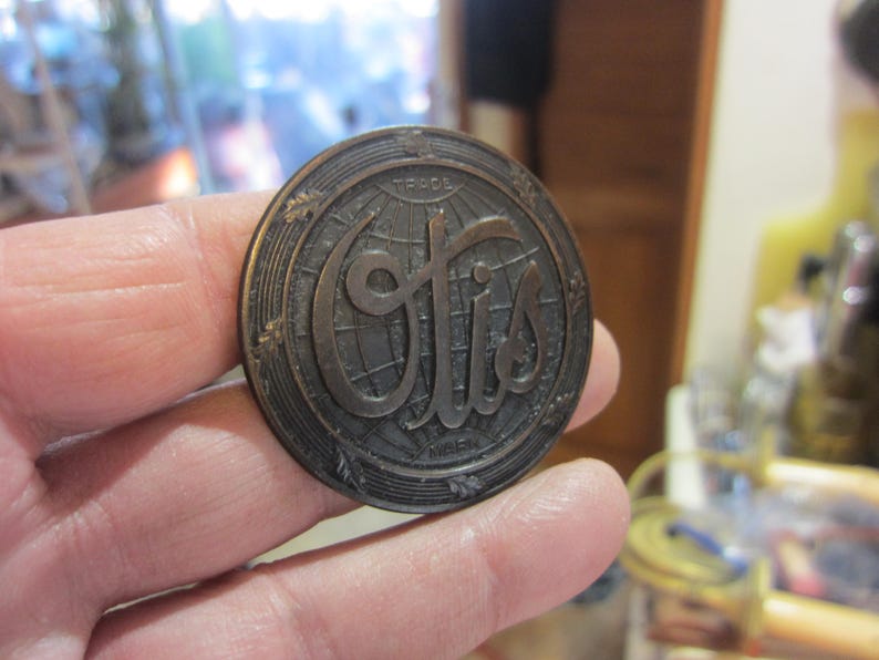 Antique Otis Elevator Car Sign Bronze Copper Nameplate Emblem - Etsy