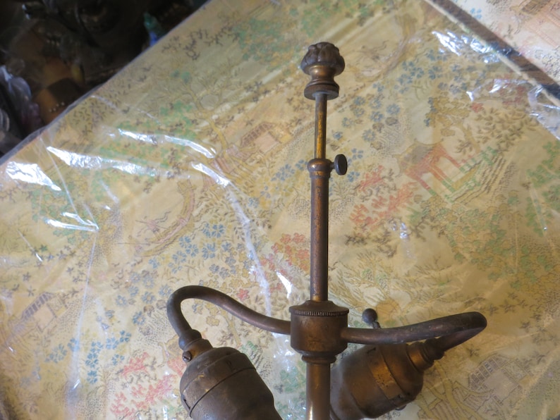 Antique 2 Socket Cluster for Leaded or Slag Glass Lamp Restoration - Etsy