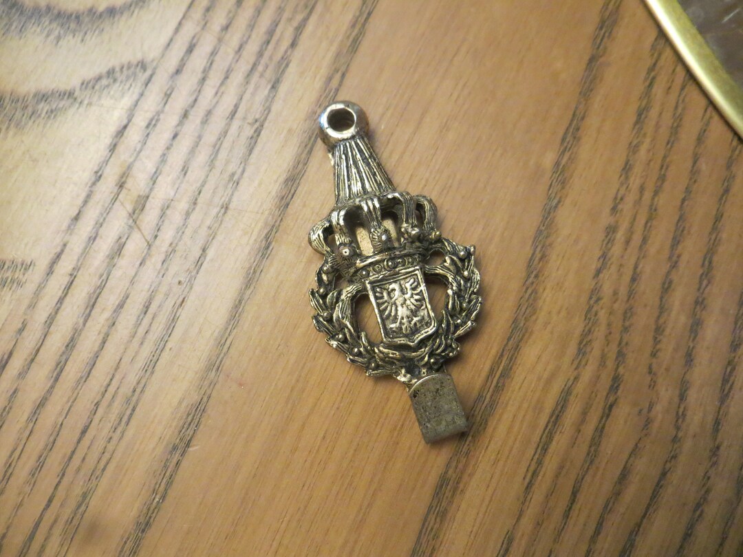 Vintage Heraldic Eagle Falcon Victory & Power Chatelaine Hook, Crown ...