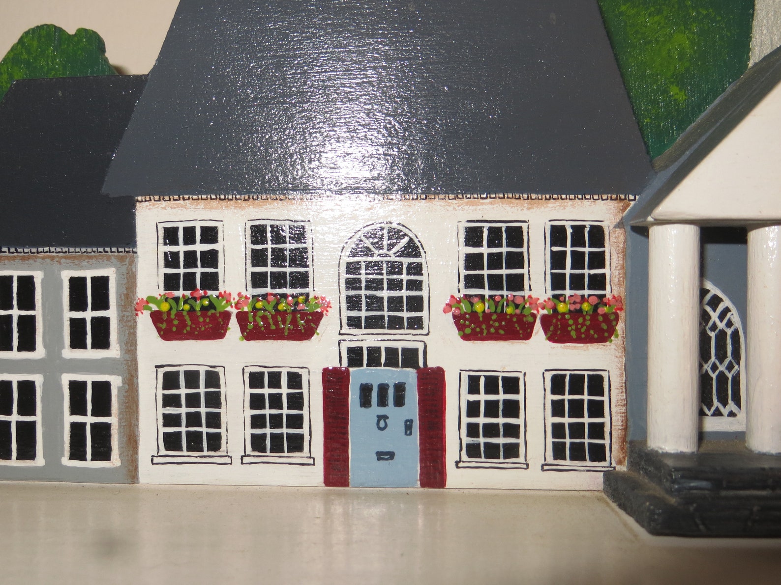 Wood Town 3d Wall Plaque W/ Church - Etsy