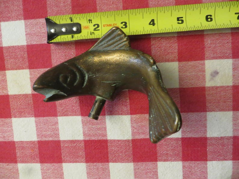Bronze Brass Fish Finial Furniture Clock Topper Sculpture - Etsy