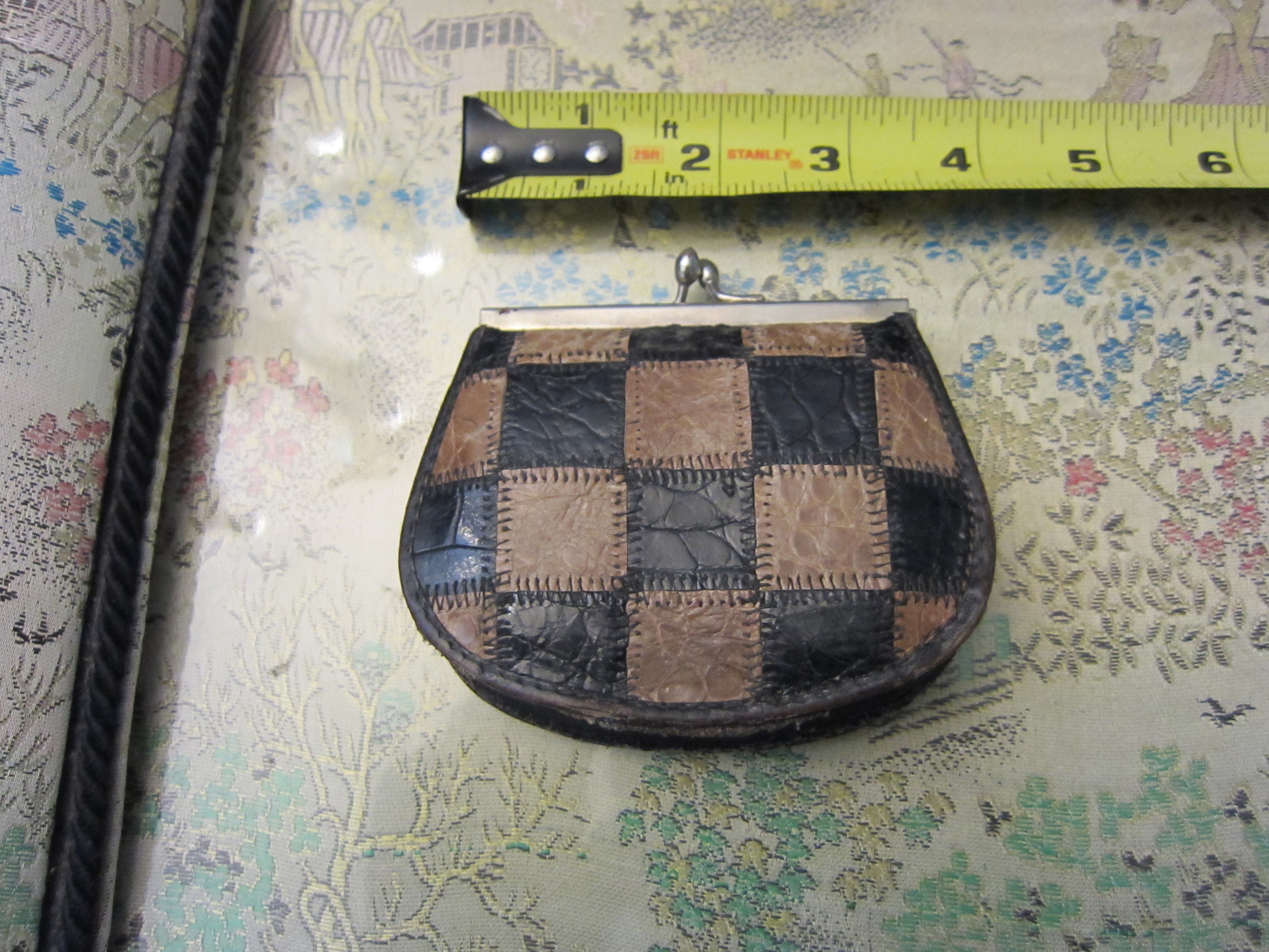 Vintage Checker Coin Change Purse - Etsy