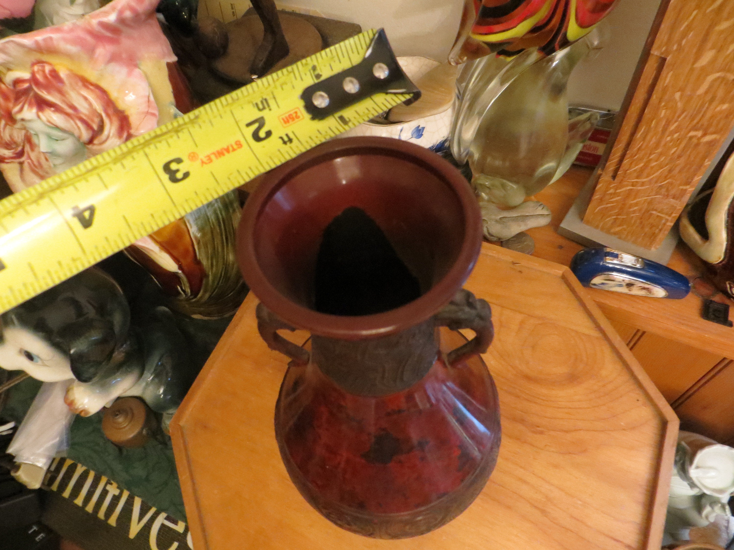 Vintage OMC Japanese Asian Bronze Brass Vase - Etsy