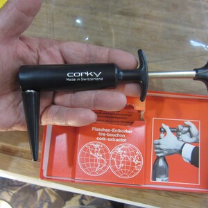 Vintage Corky Cork Air Needle Extractor Wine Bottle Corkscrew ...
