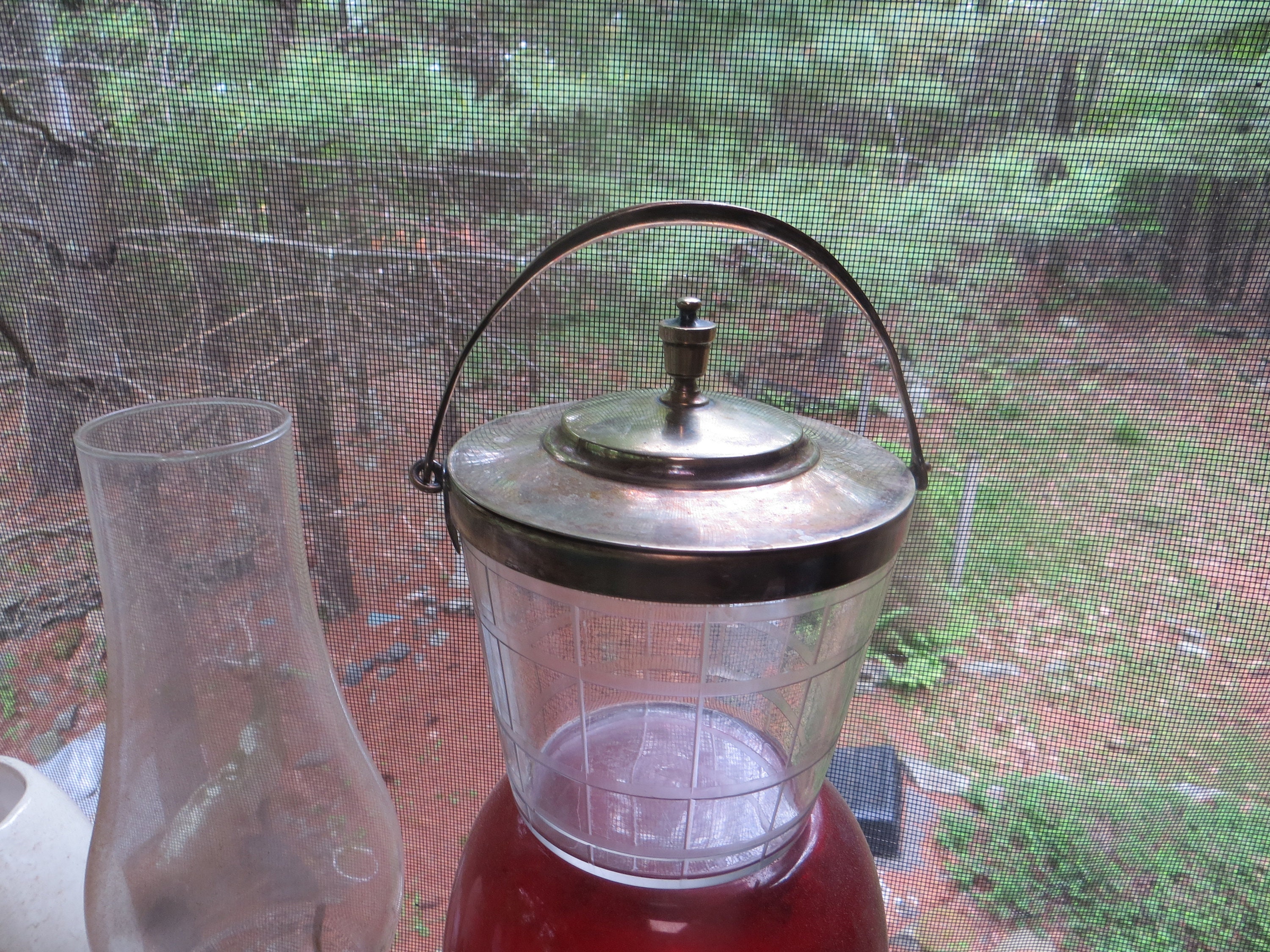 Antique Glass Tobacco Humidor Jar Silver Plated Top Finial - Etsy