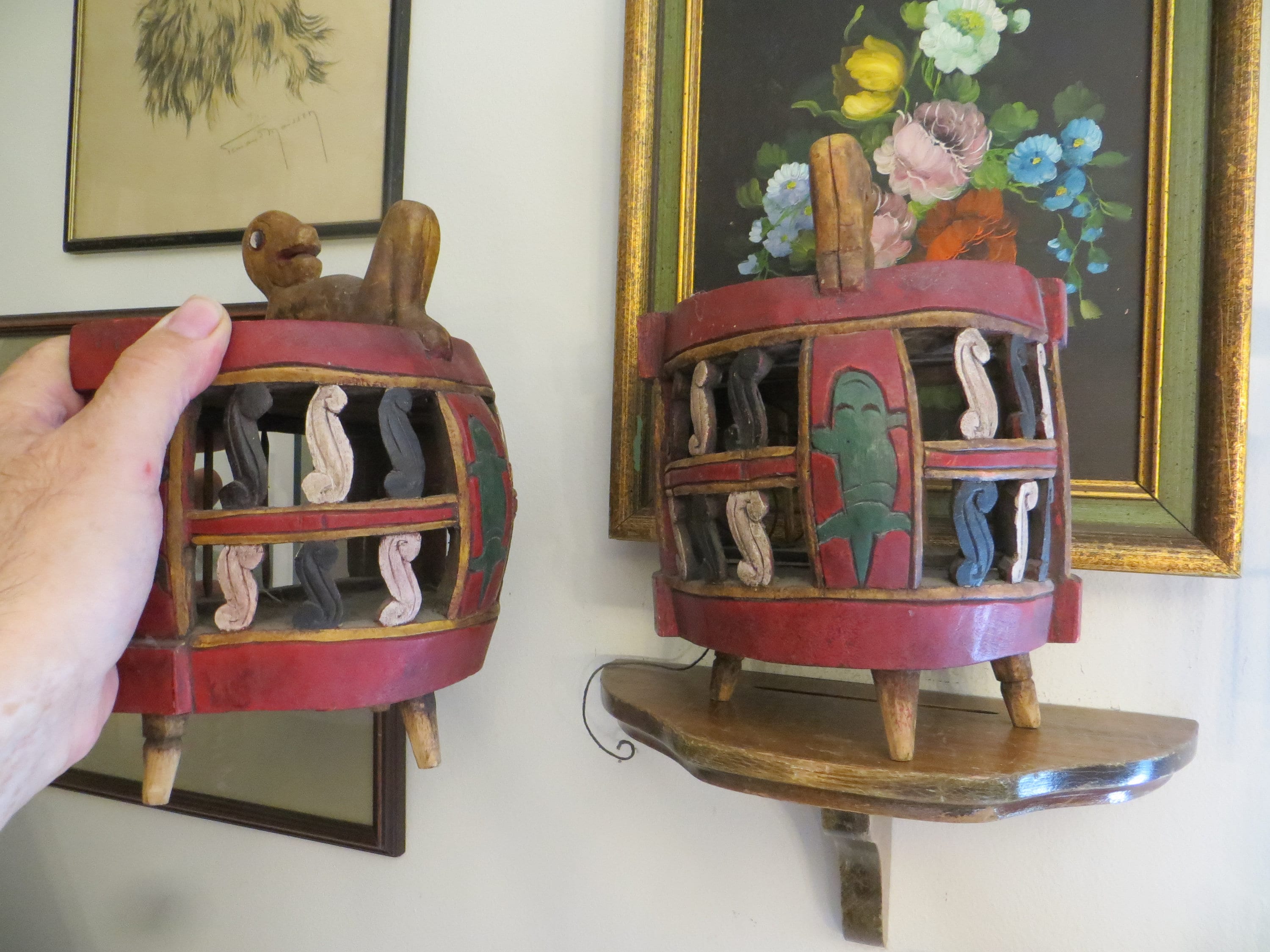 Pair of Miniature Carnival Circus Cages Circus Animals - Etsy