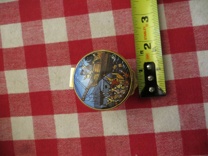 Vintage Alastor Enamel the Boston Tea Partly 1773 Hinged - Etsy