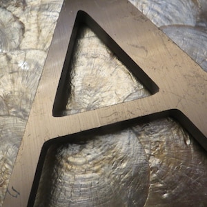 Letter A, Architectural Building Letter. Bronze or Brass Heavy Metal ...