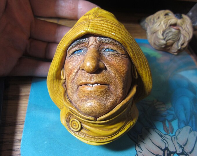 Vintage Sailor Head Bossoms Chalkware Life Boatman 1965 Wall Plaque ...